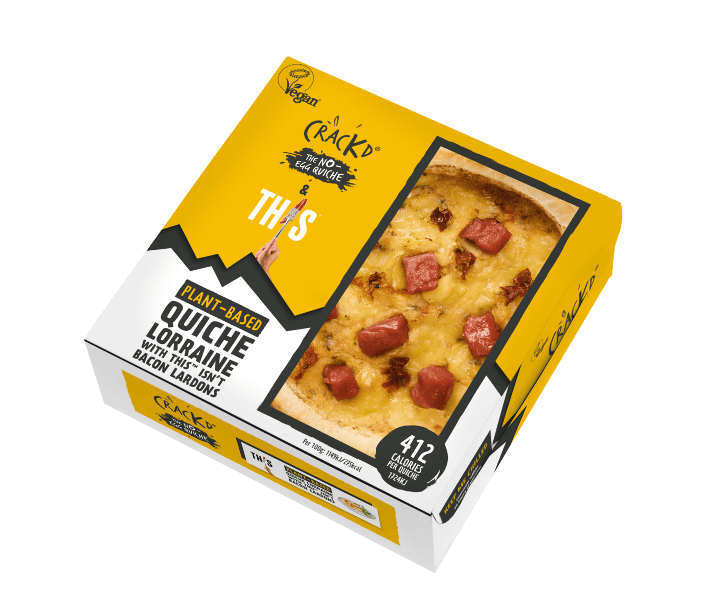 Crackd The No-Egg Quiche Featuring THIS Isn’t Streaky Bacon & Applewood ...